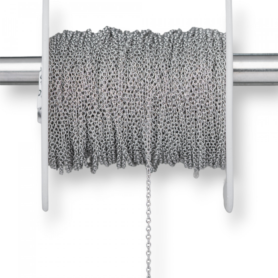 Cable Cadena Acero Liso 1.2x1.6mm Alambre 0.3mm 20 Metros