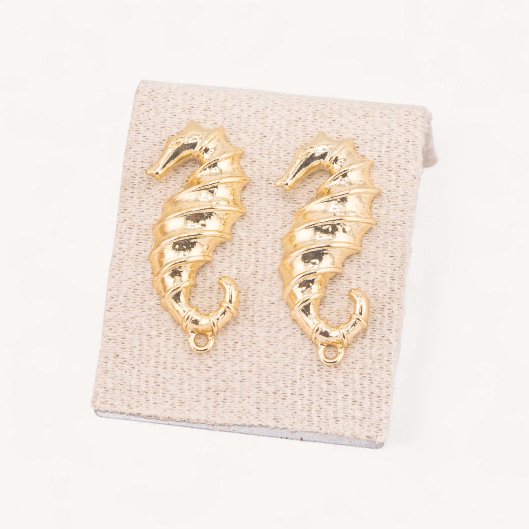 Base Per Orecchini Di Zama A Perno 10 Paia Cavalluccio Marino 14x30mm ...